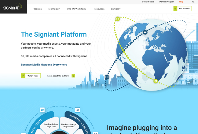 Signiant Strengthens Brand with ECC Website Design and Strategy